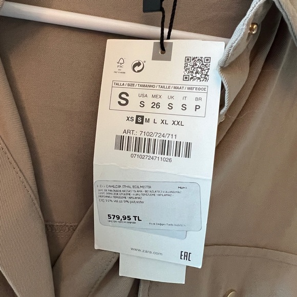 Zara | Tops | Zara Relaxed Fit Over Shirt In Sand Color | Poshmark